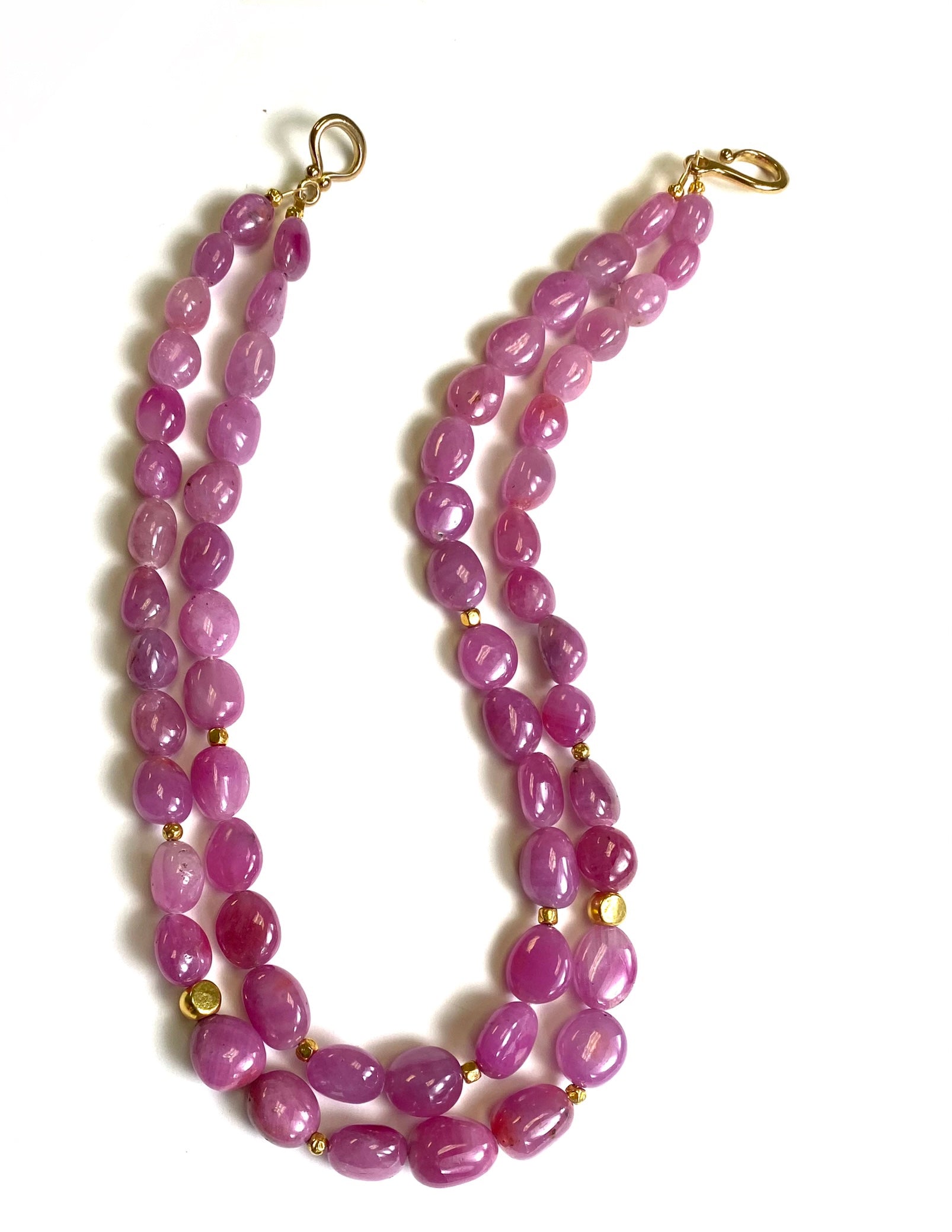 DMD Fine -Pink Sapphire Multi Strand Necklace | Dina Mackney – Dina ...